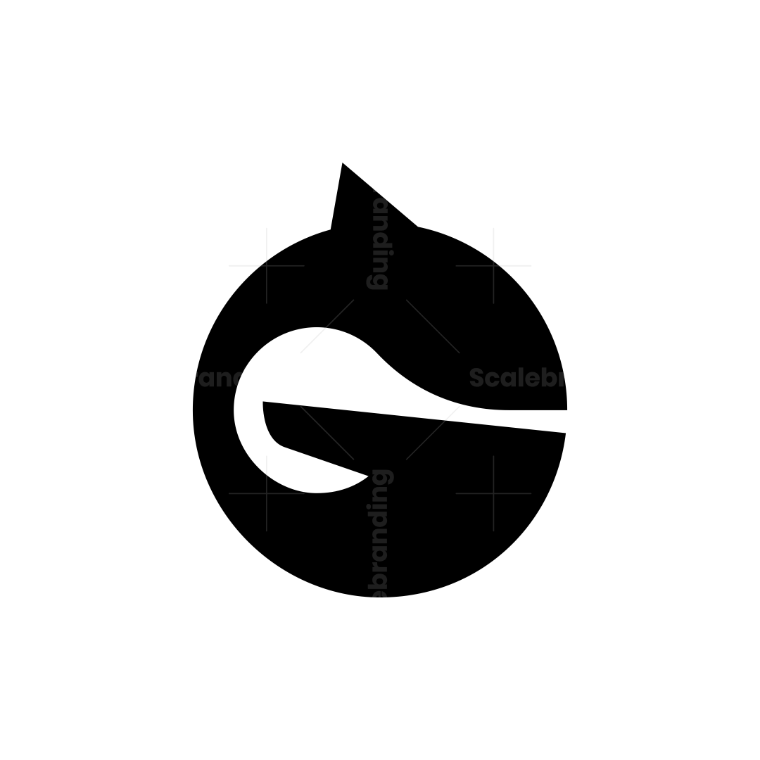 Letter G Shark Modern logo | Scalebranding