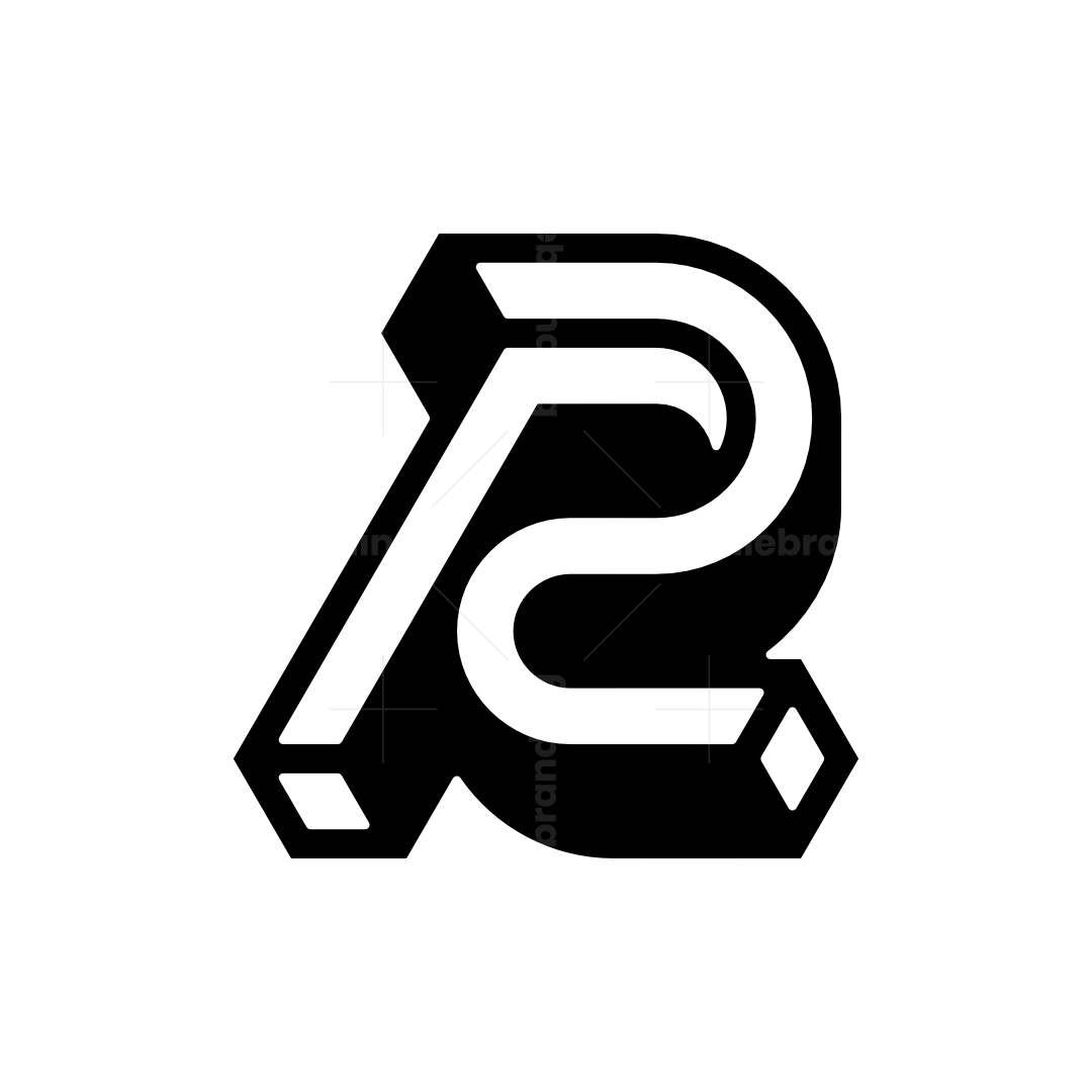 Letter R Two Number Two R Geometric Logo | Scalebranding