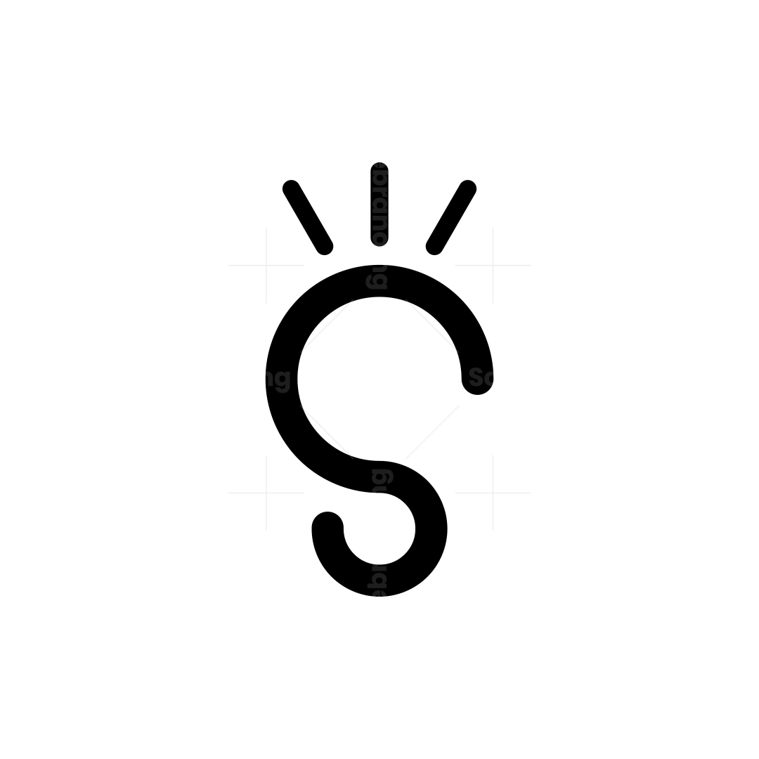 S minimalist light bulb logo | Scalebranding