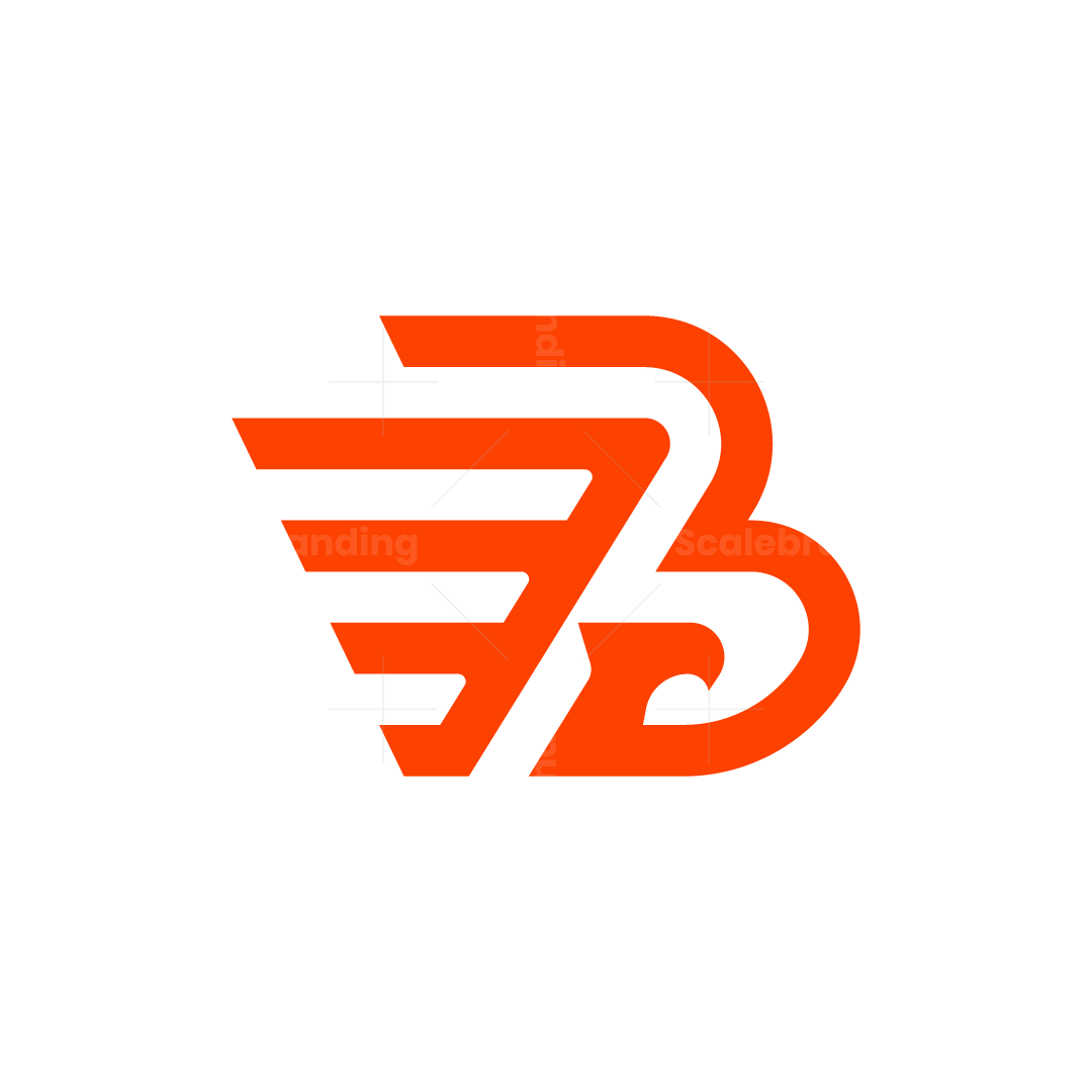 Letter B Eagle Wings Logo | Scalebranding