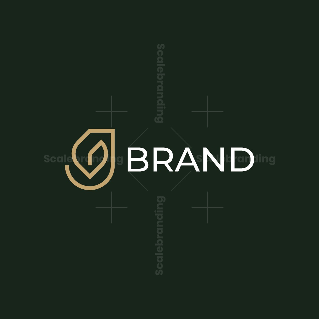 Luxury J Leaf Logo | Scalebranding