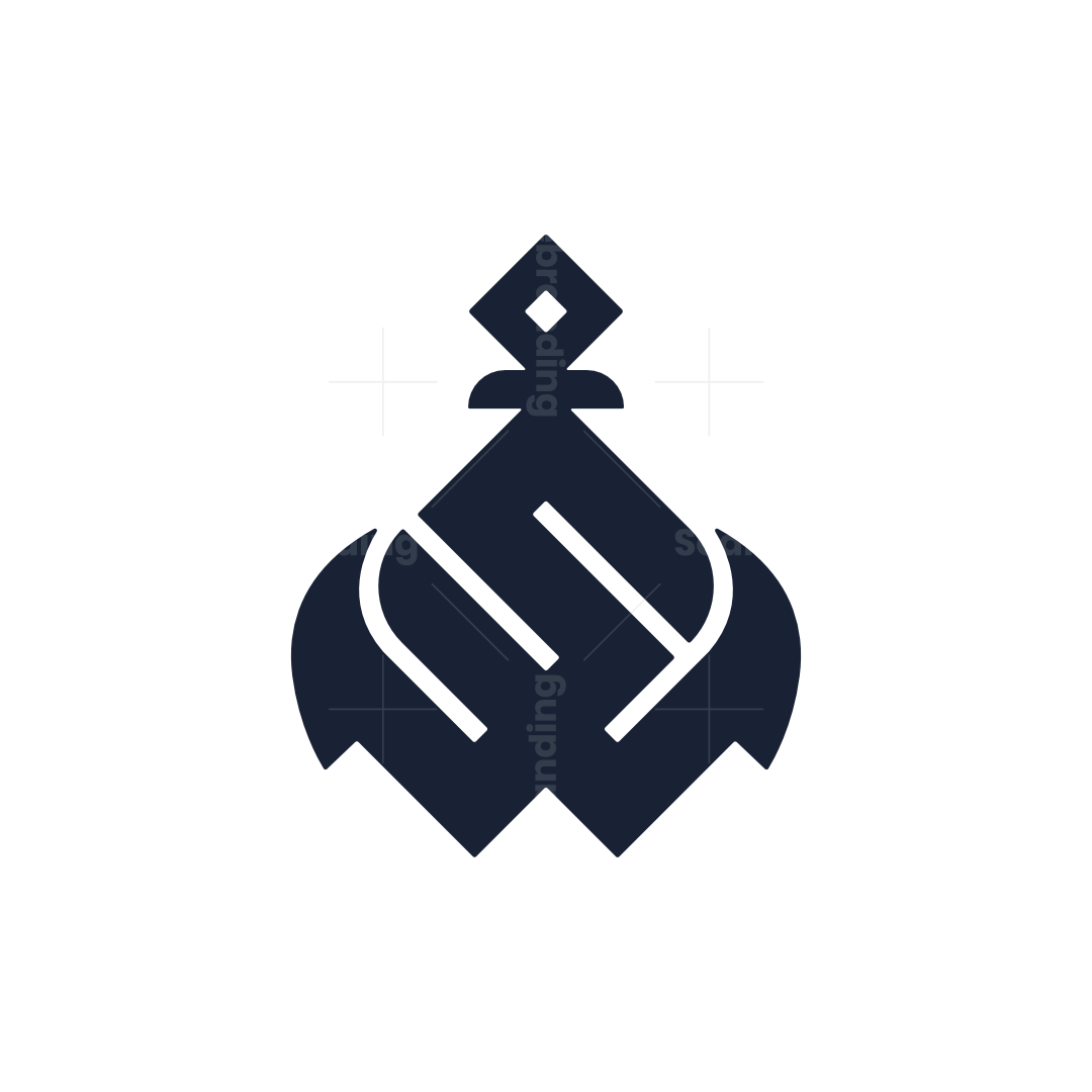 Letter Sw or Ws anchor logo | Scalebranding