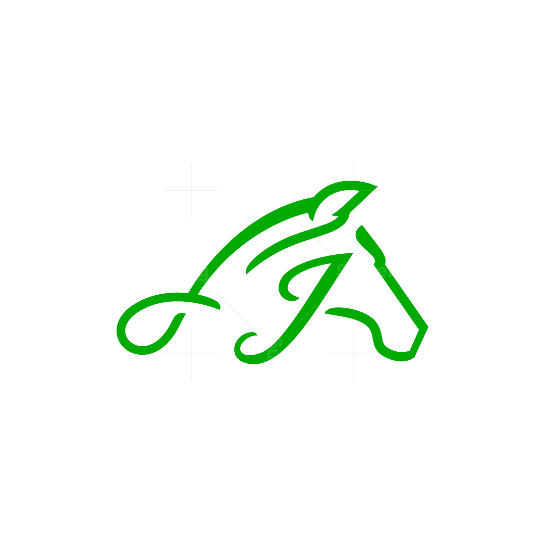 Letter J Horse Logo | Scalebranding