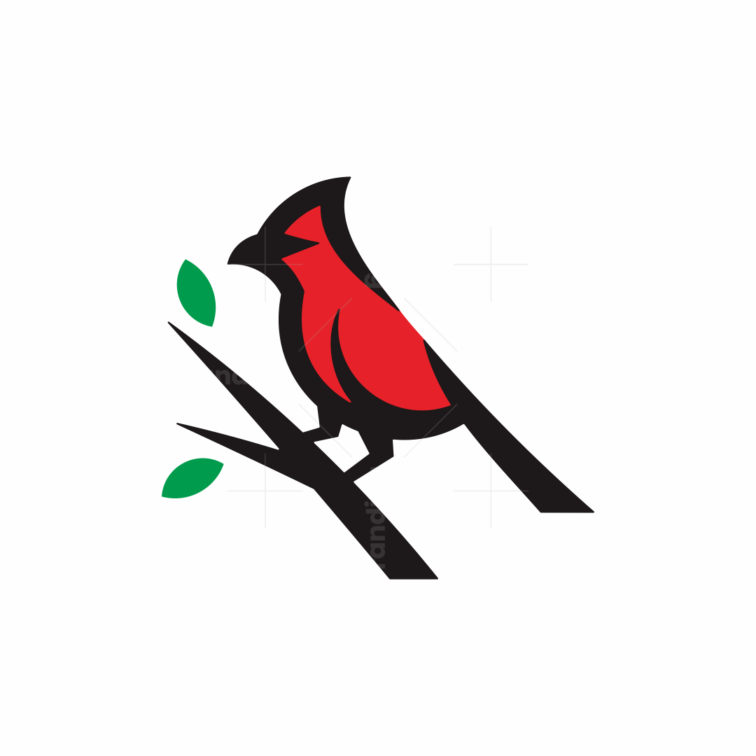Cardinal Bird Branch Logo | Scalebranding