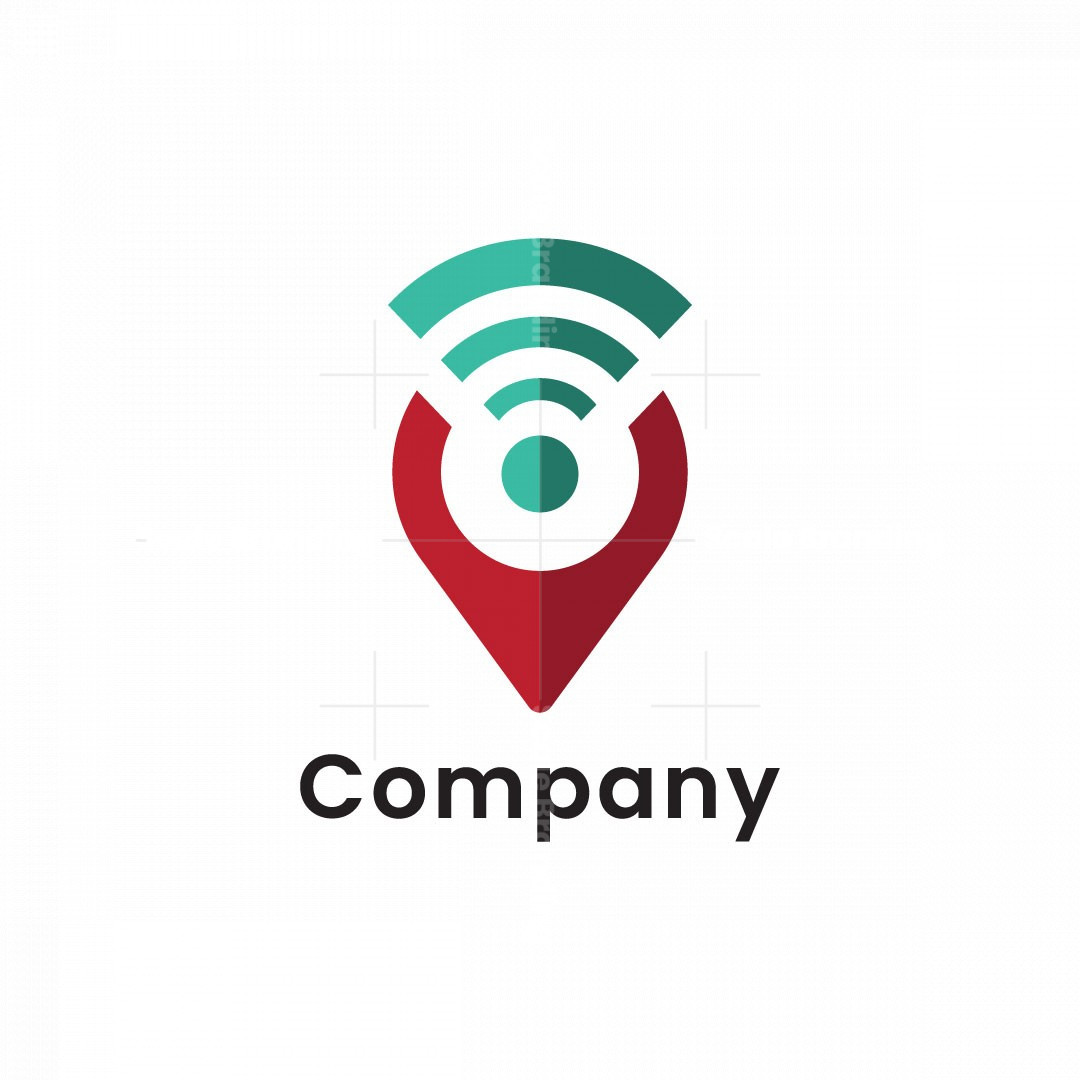 Pin maps network Logo | Scalebranding