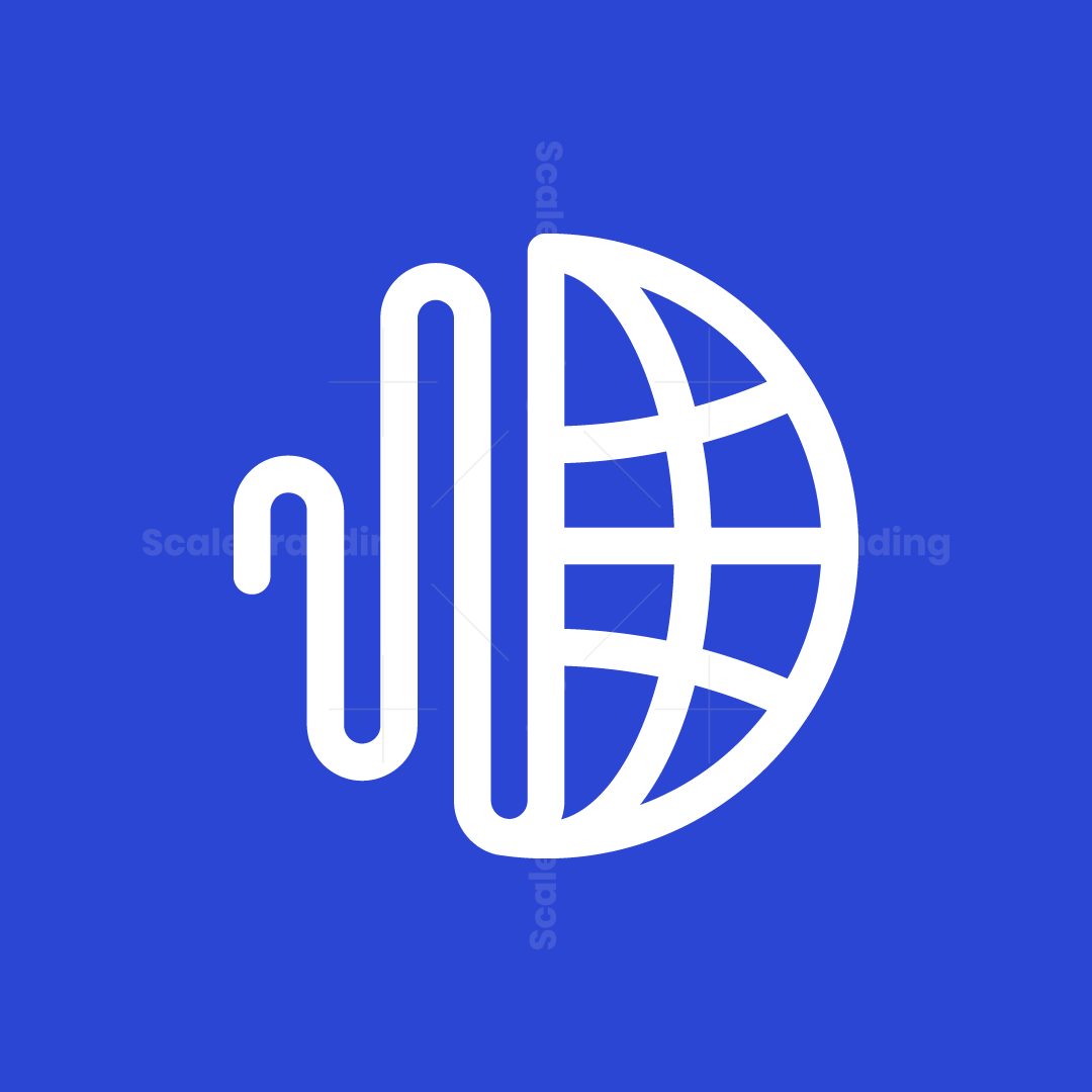 Global Sound Wave Modern Logo | Scalebranding
