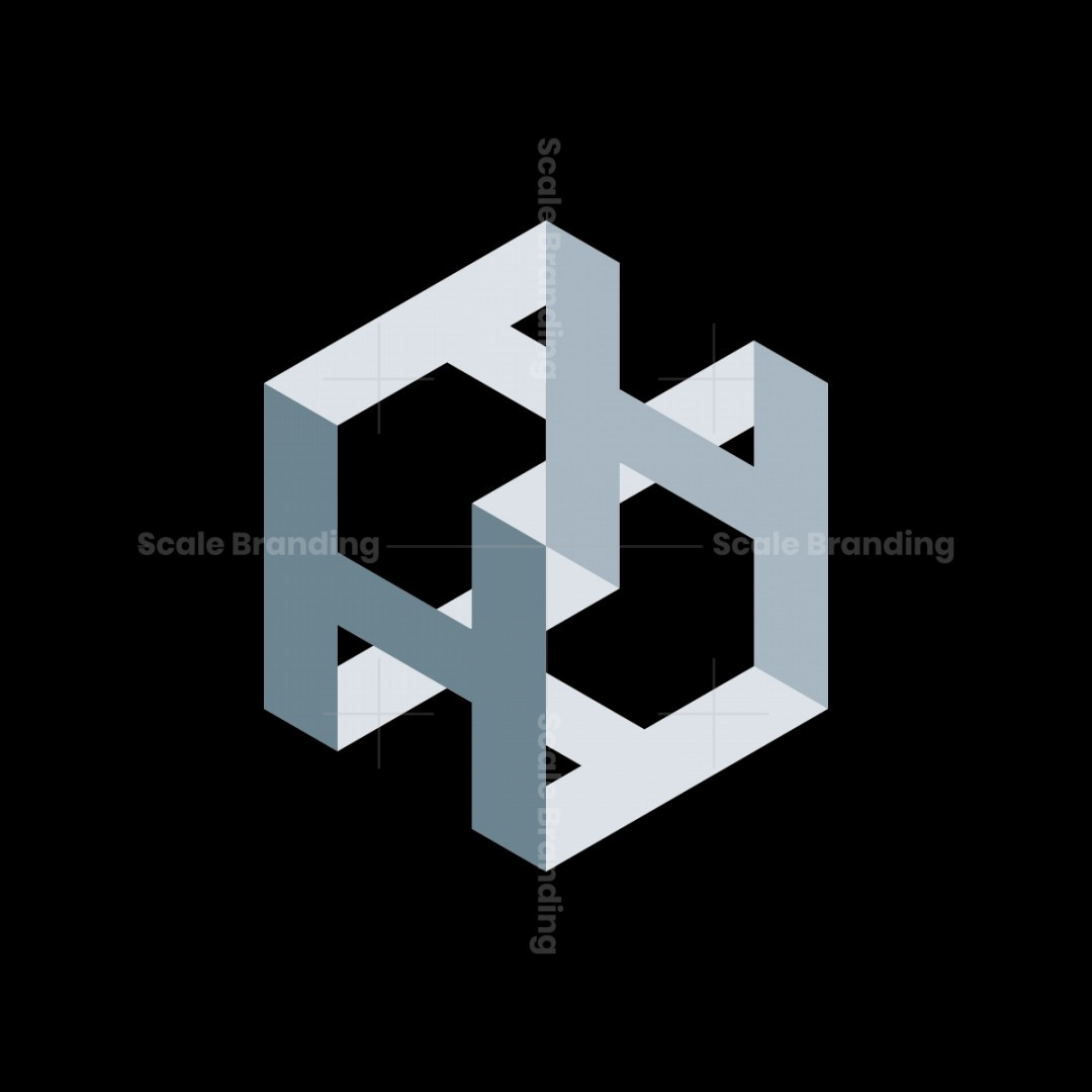 Isometric Letters H Logo | Scalebranding
