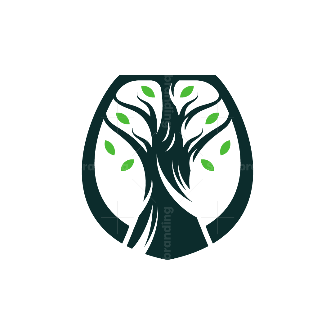 Modern shield tree mark logo | Scalebranding
