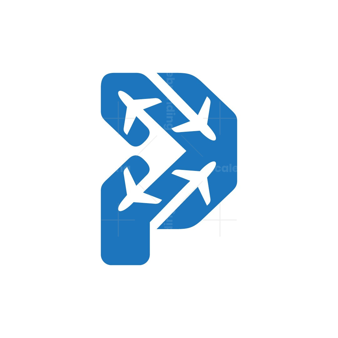 Letter P Plane Logo | Scalebranding