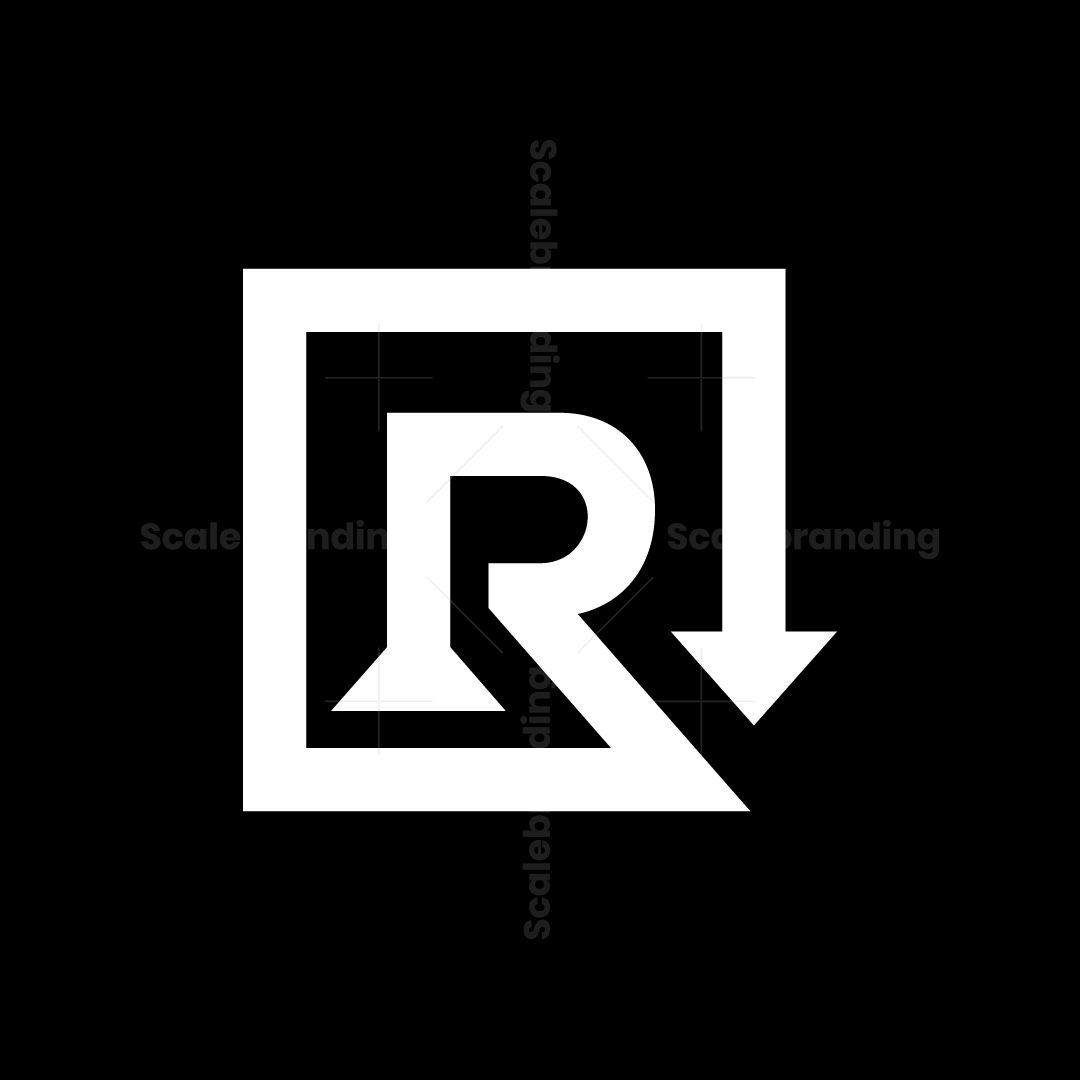 Letter R Rotating Arrow logo | Scalebranding