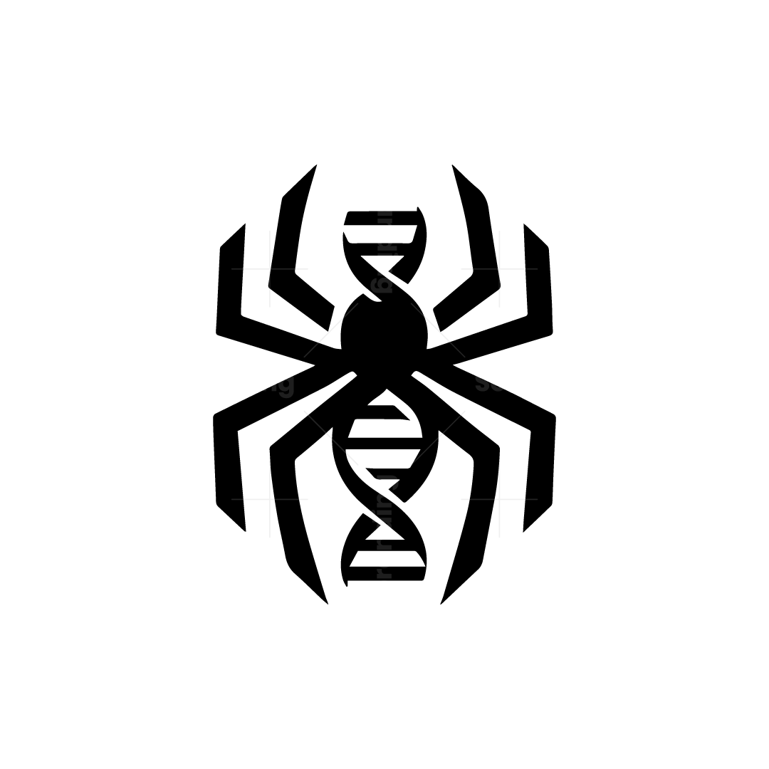 Cyber Spider Helix DNA Logo | Scalebranding