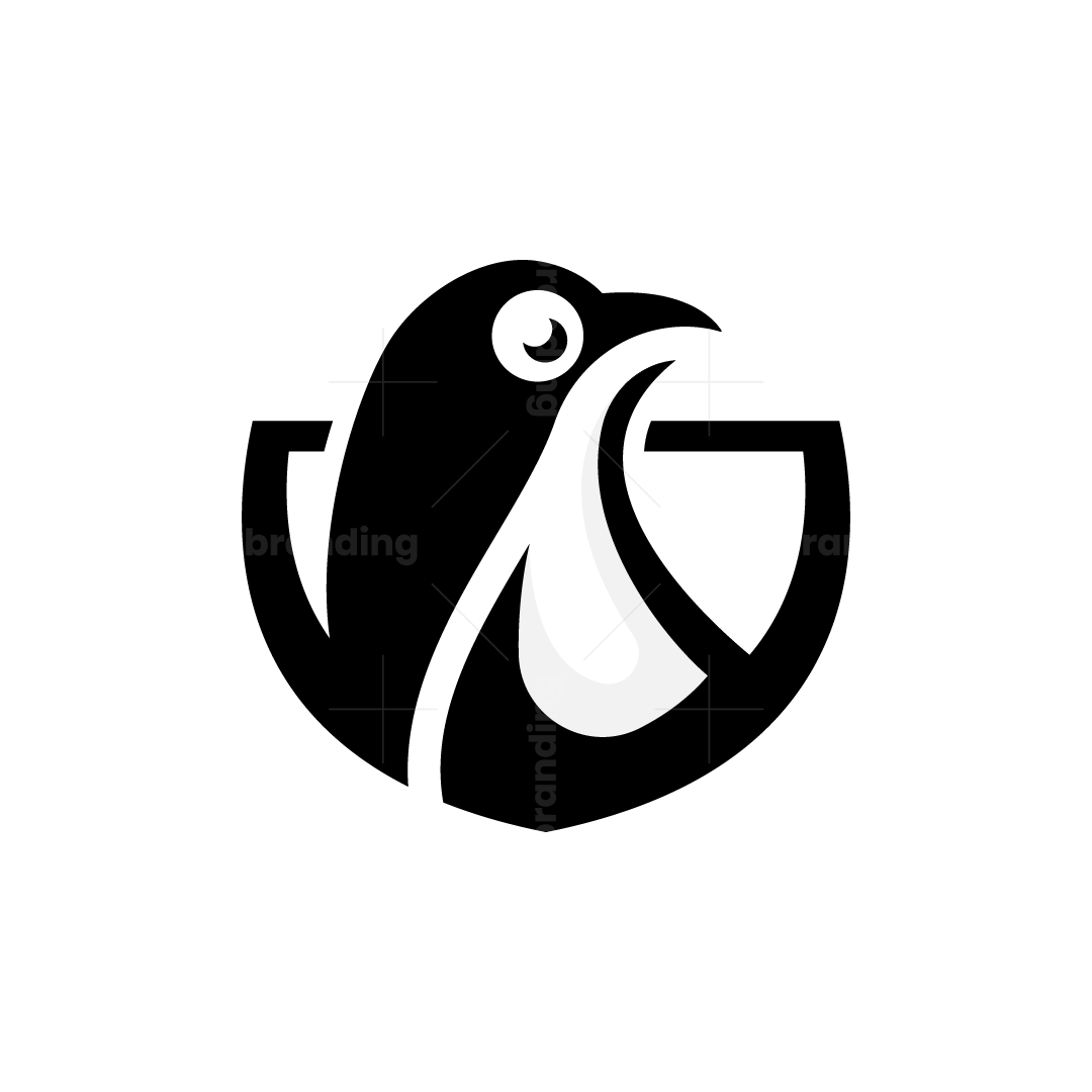 cute penguin black mark logo | Scalebranding