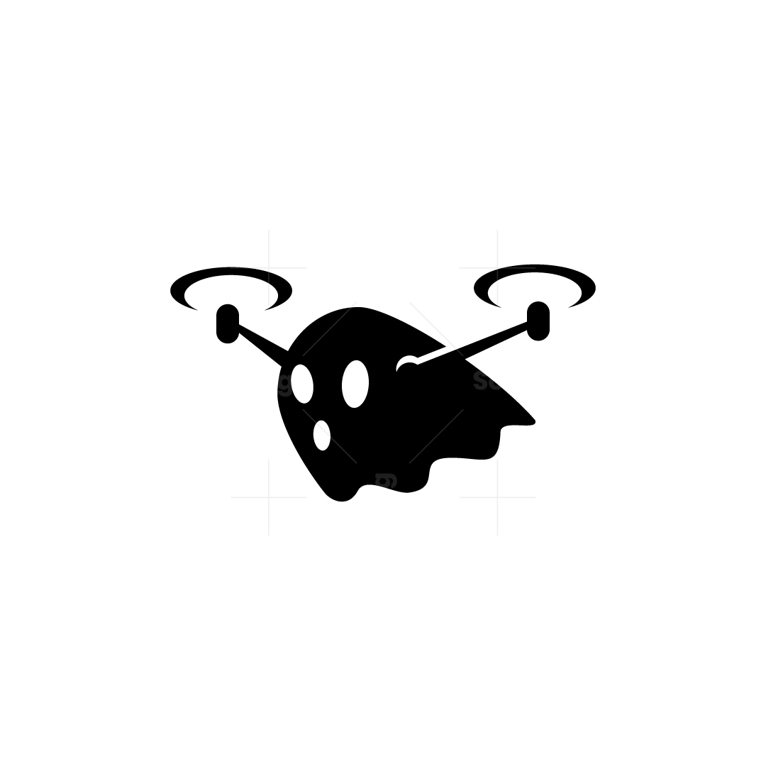 The Ghost with Drone logo | Scalebranding