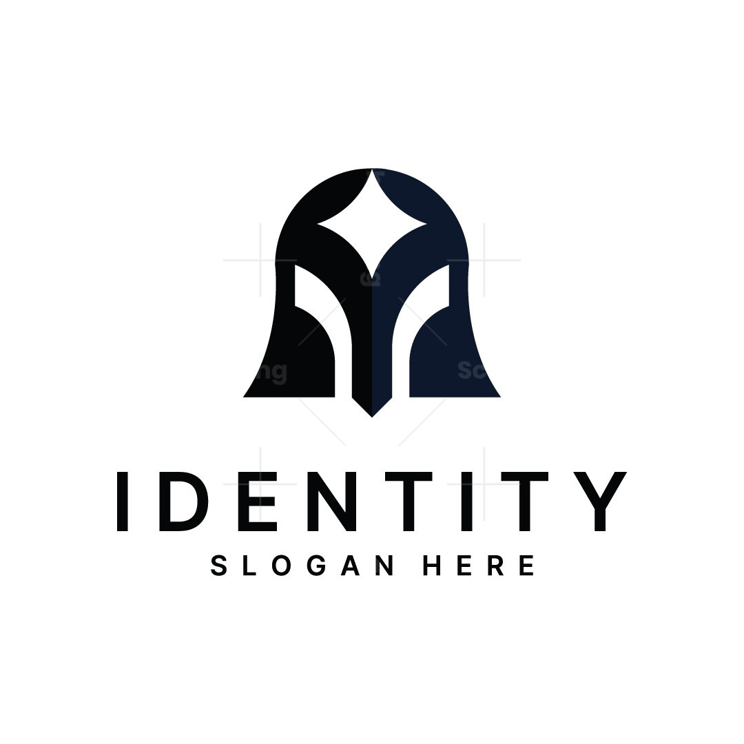 Letter M Helmet Knight Logo | Scalebranding