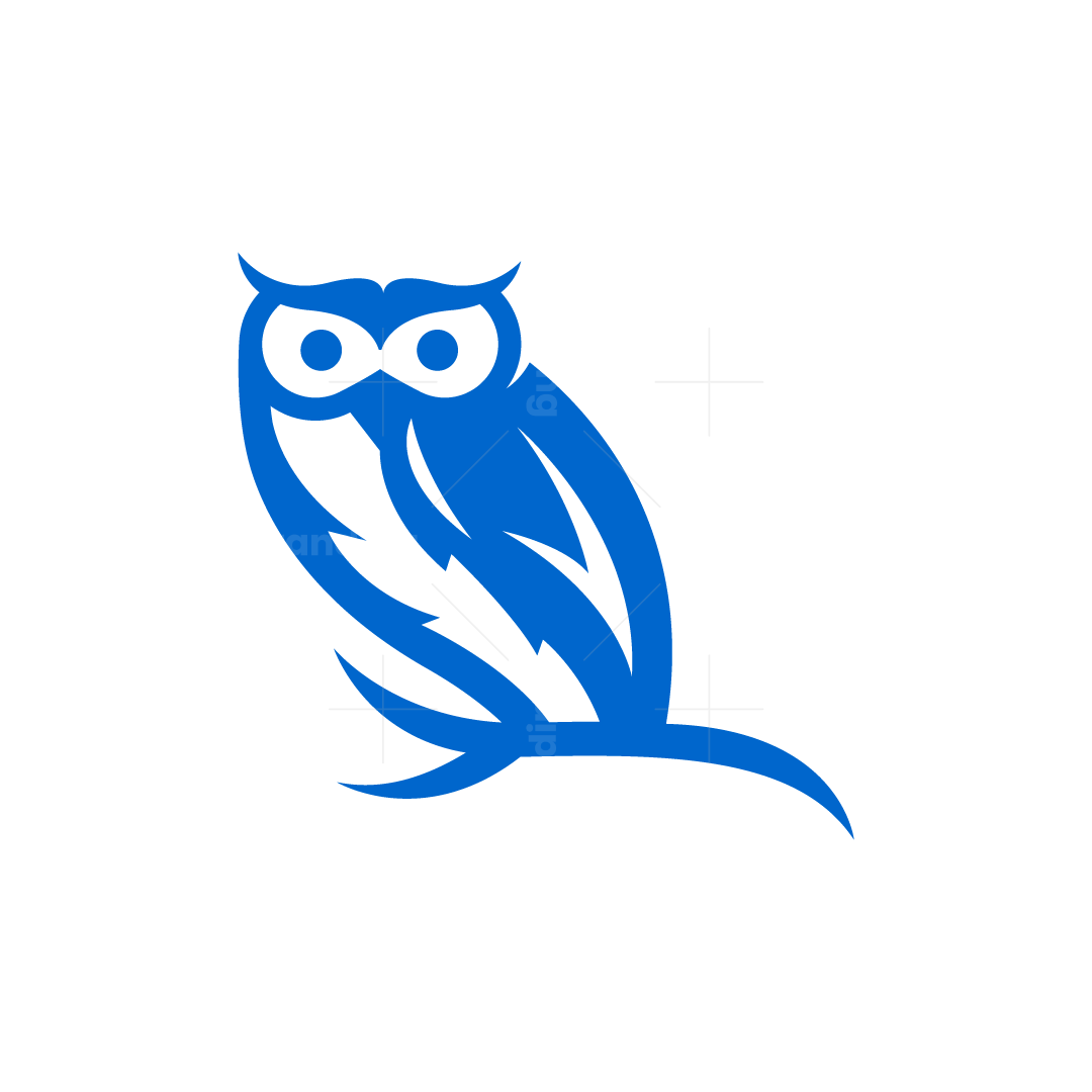 Big Owl Logo Design Black Owl Logo | Scalebranding
