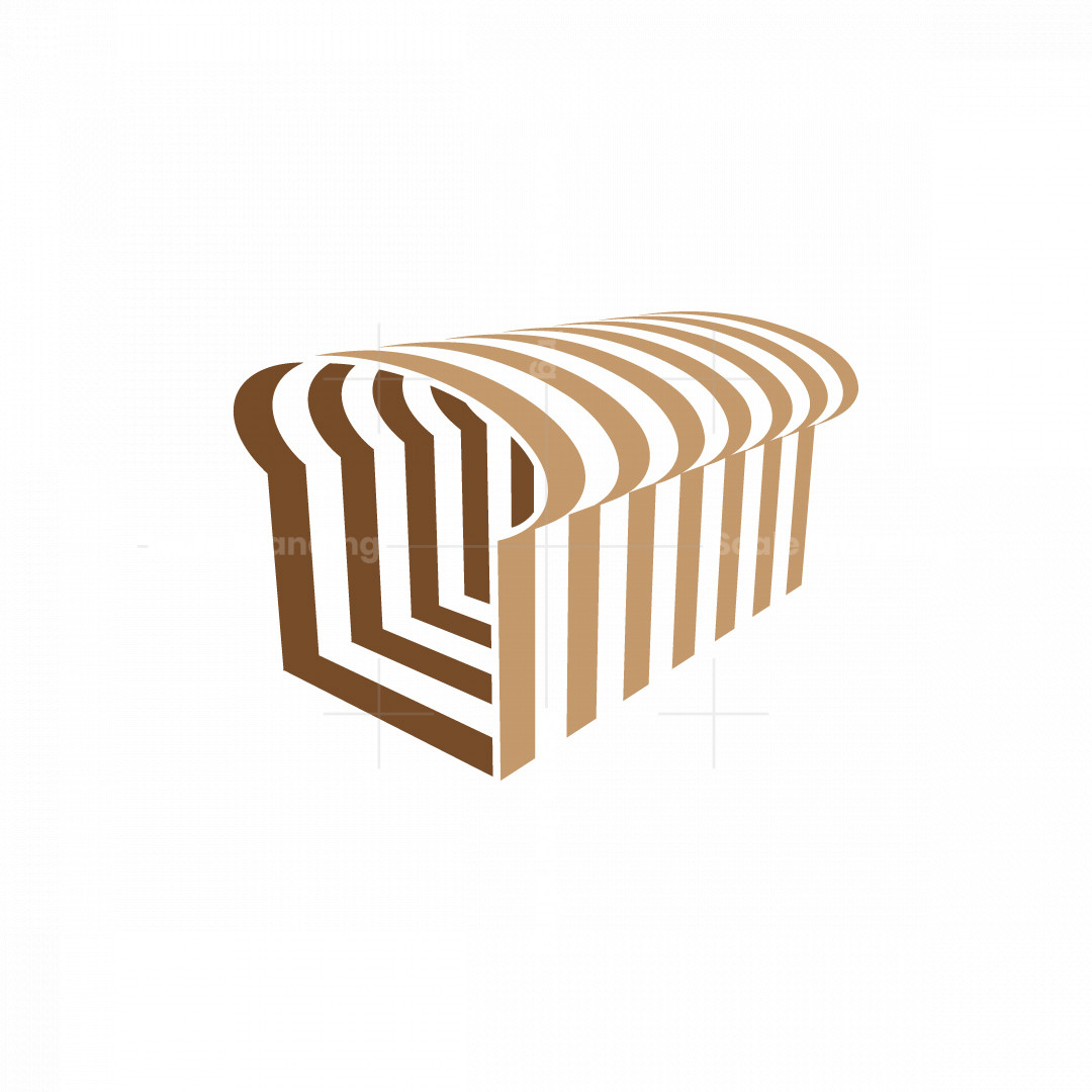 3D Bread Slices Logo | Scalebranding