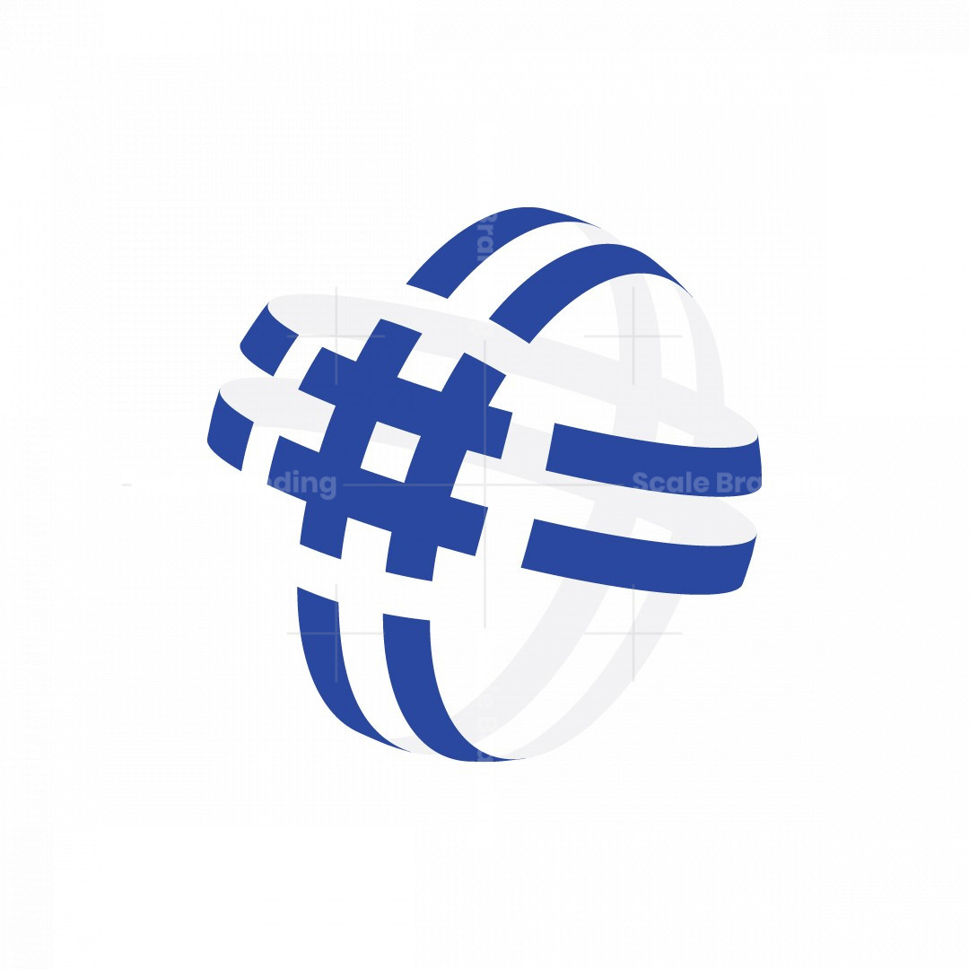 3D Hashtag Logo | Scalebranding