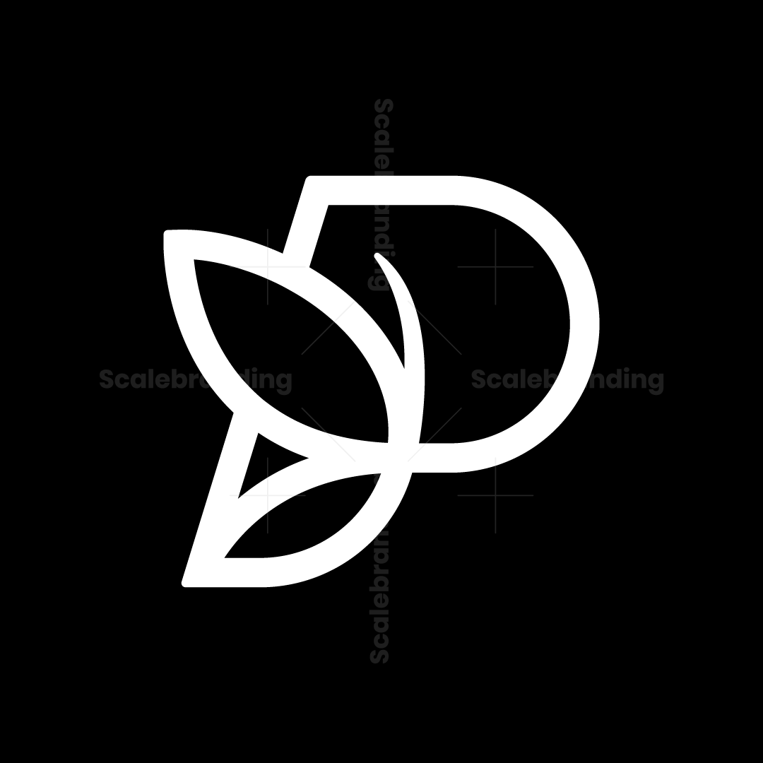Minimalist Letter P Butterfly Logo | Scalebranding