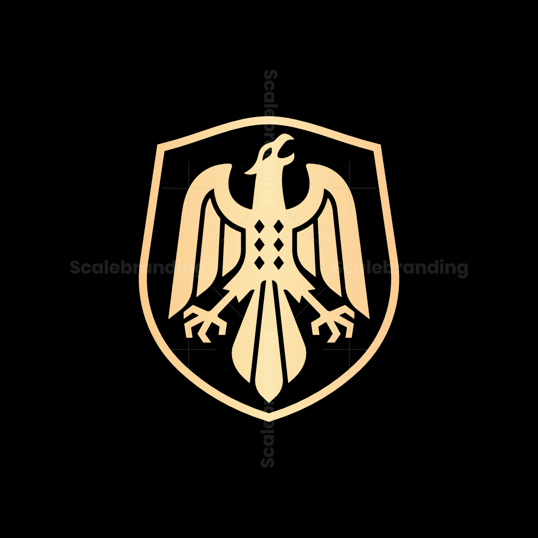 Golden eagle crest logo | Scalebranding