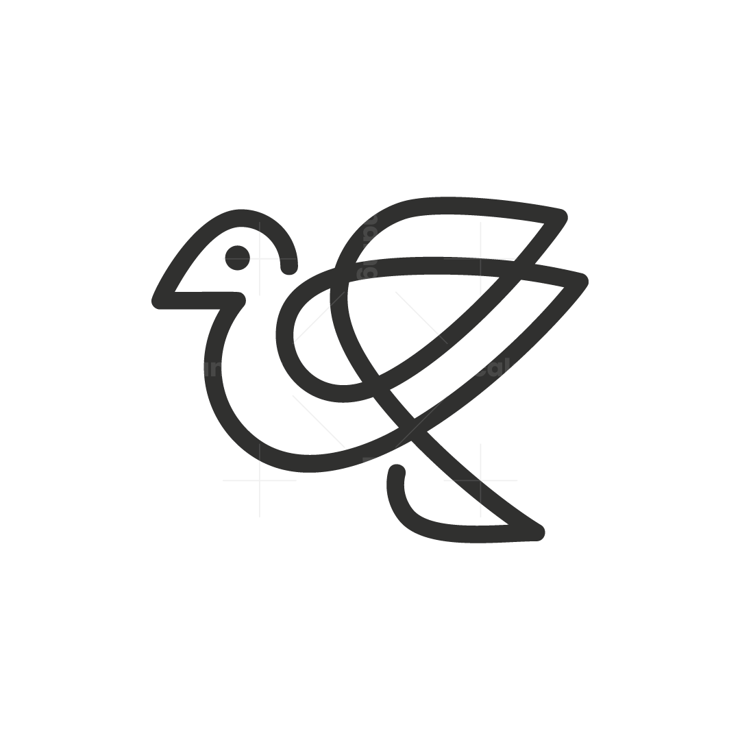 Iconic Modern Minimalist Pigeon Logo | Scalebranding