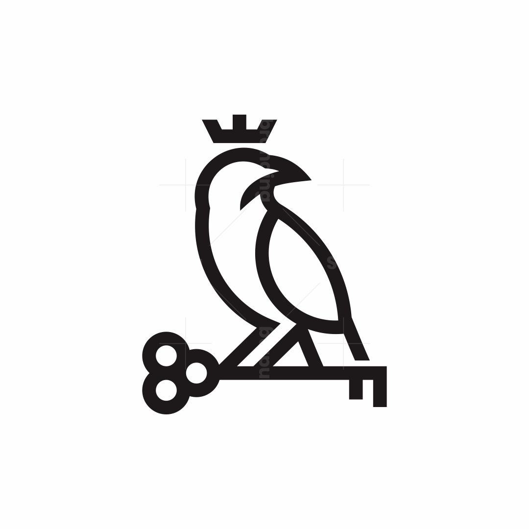 Raven Key Crown Logo | Scalebranding