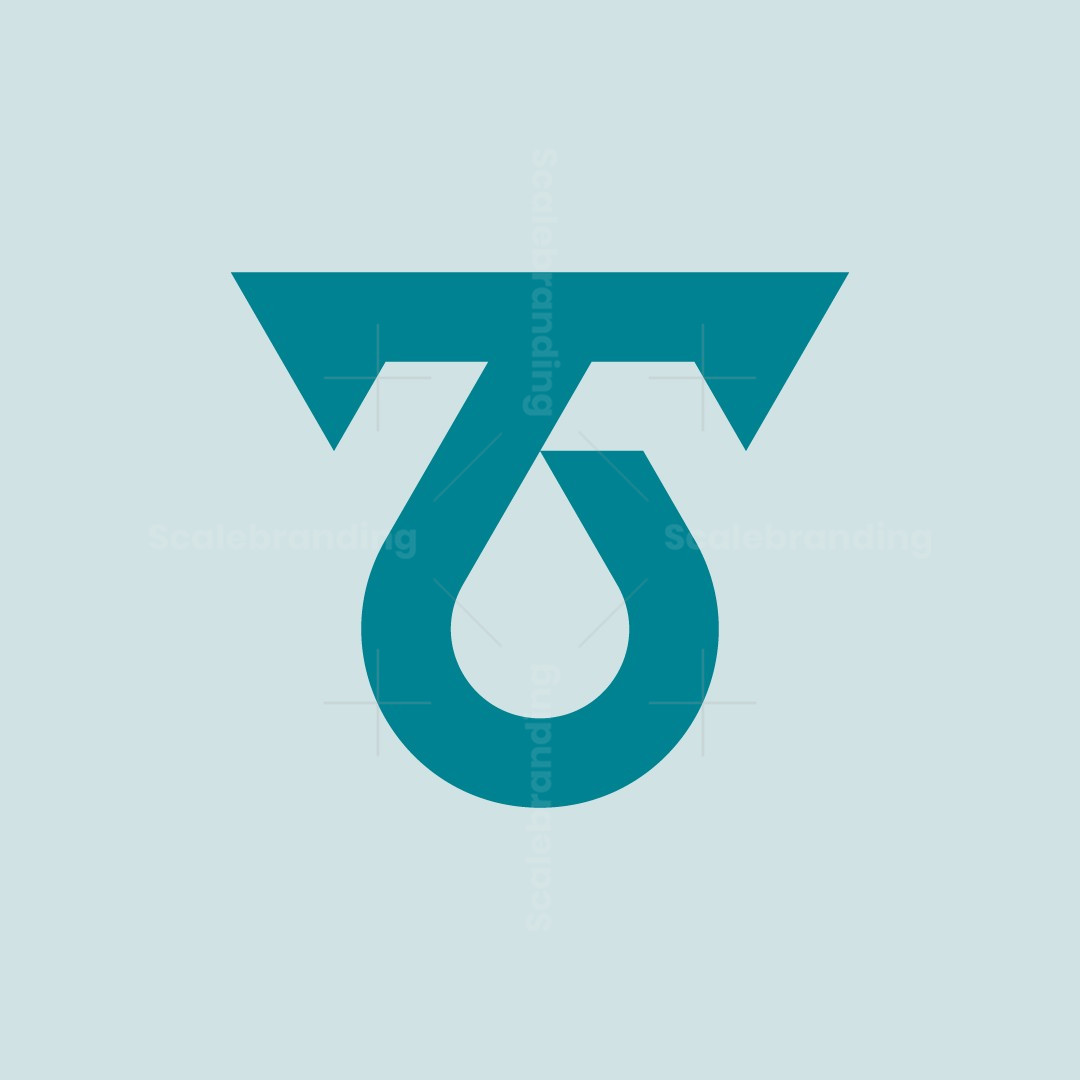 Letter T Drop Logo | Scalebranding