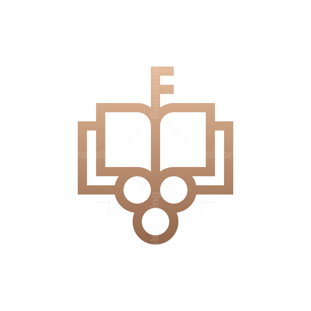 Golden Key Book Luxury Logo | Scalebranding