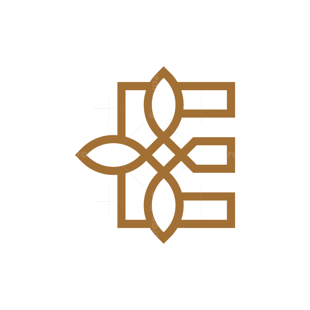 Minimalist Letter E Nature Flower Logo | Scalebranding