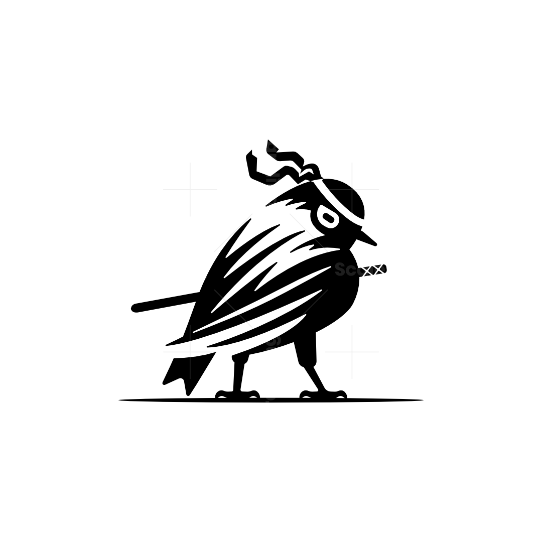 A Bird Sword Warrior Logo | Scalebranding