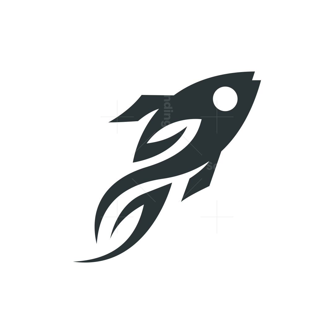 Rocketfish Logo Mascot Logo Design | Custom Cartoon Character Logo For