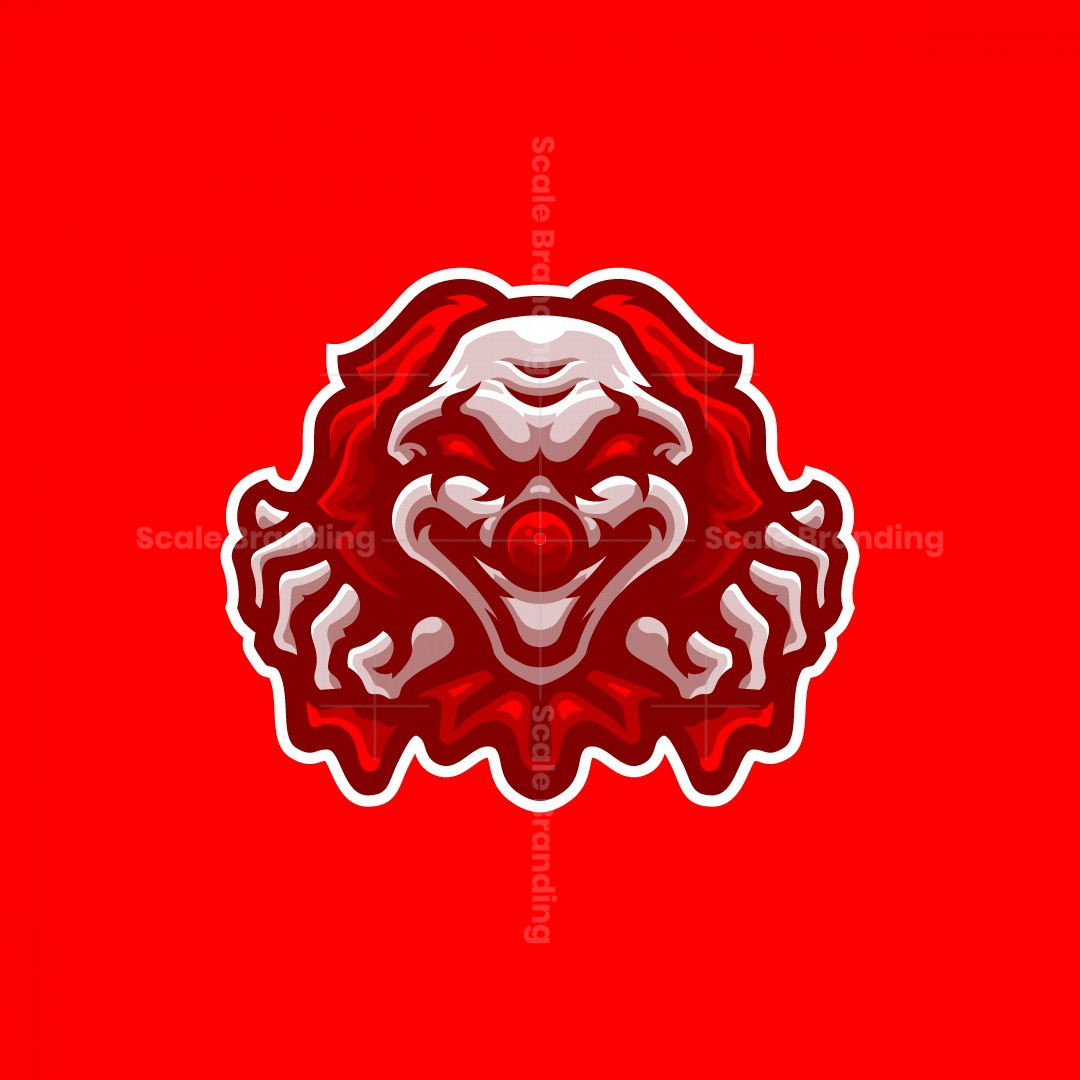 Crazy Clown Gaming Mascot Logo Design | Scalebranding