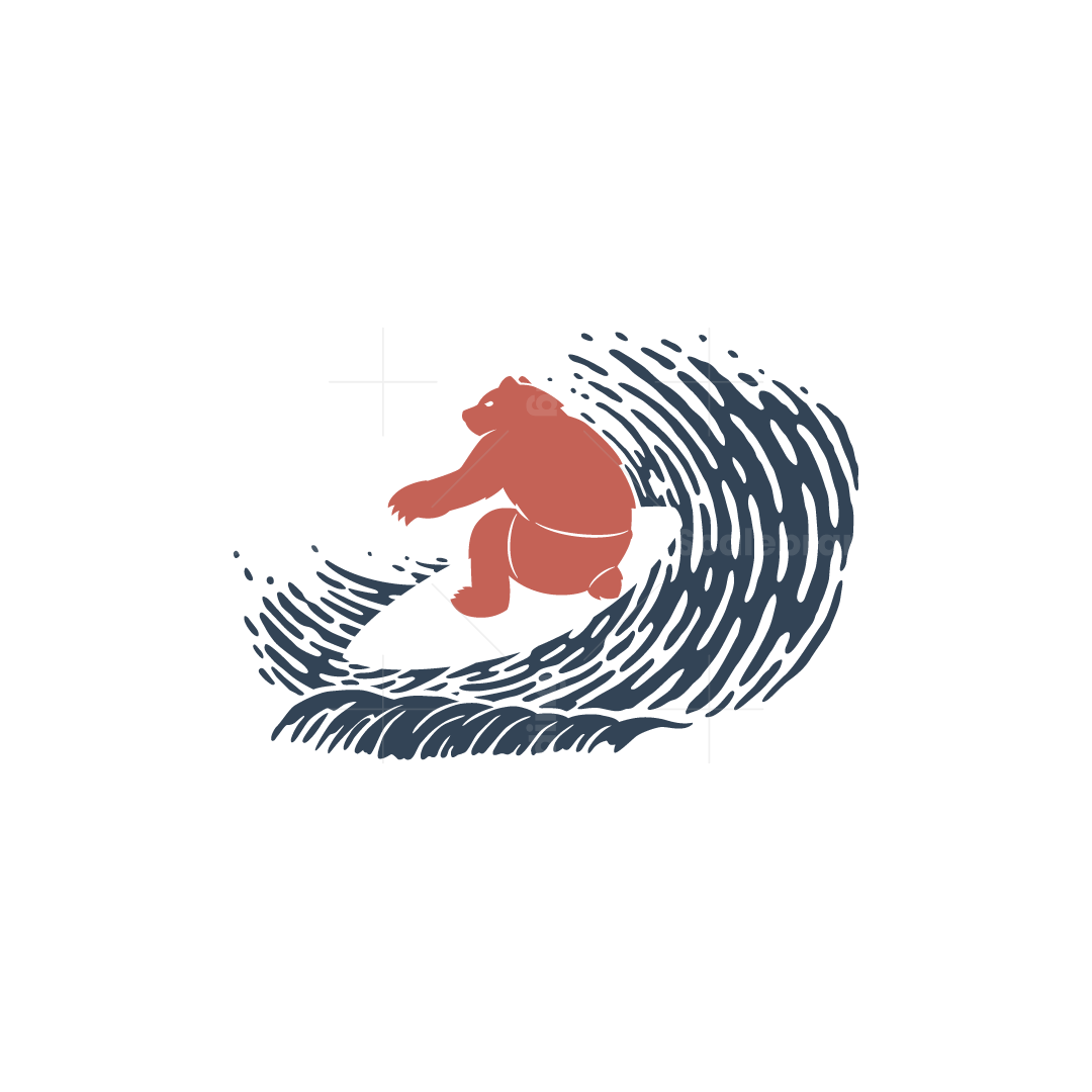 The Radical Surfing Bear Logo | Scalebranding