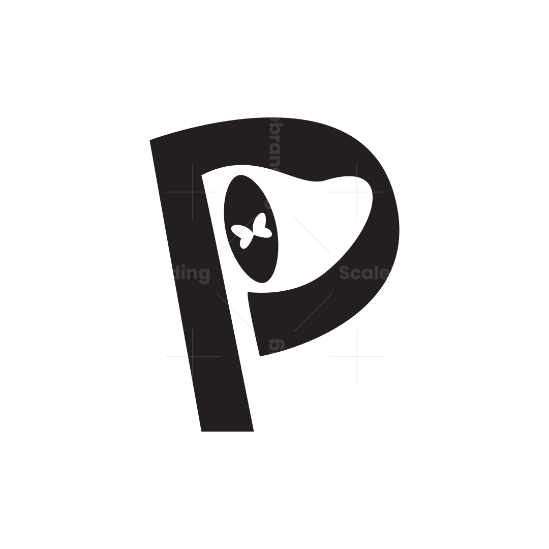 Letter P Butterfly Net Logo | Scalebranding