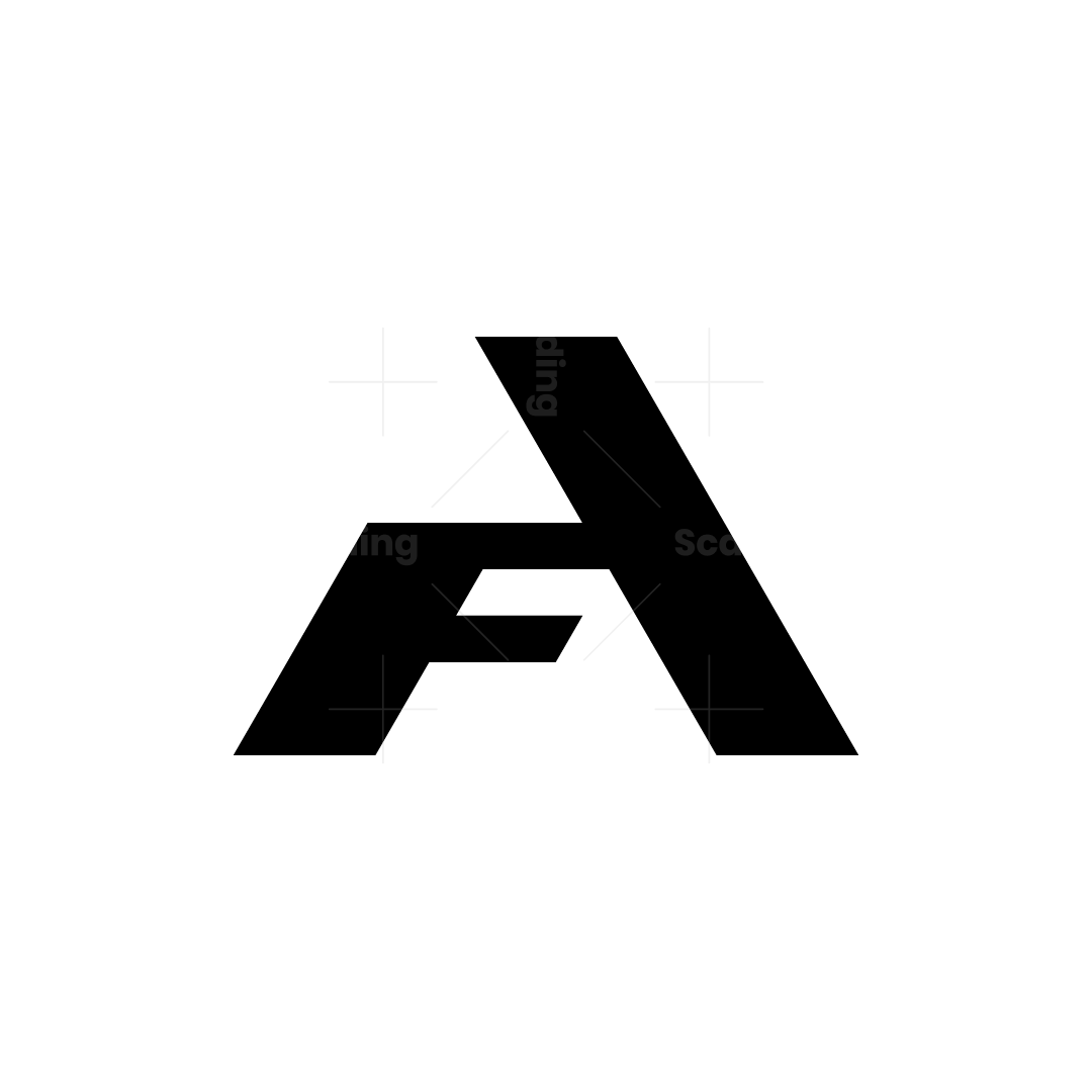 Letters AF or FA Monogram Logo | Scalebranding