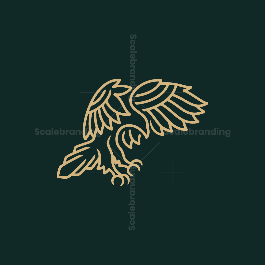 The Bold Attacking Eagle Logo | Scalebranding