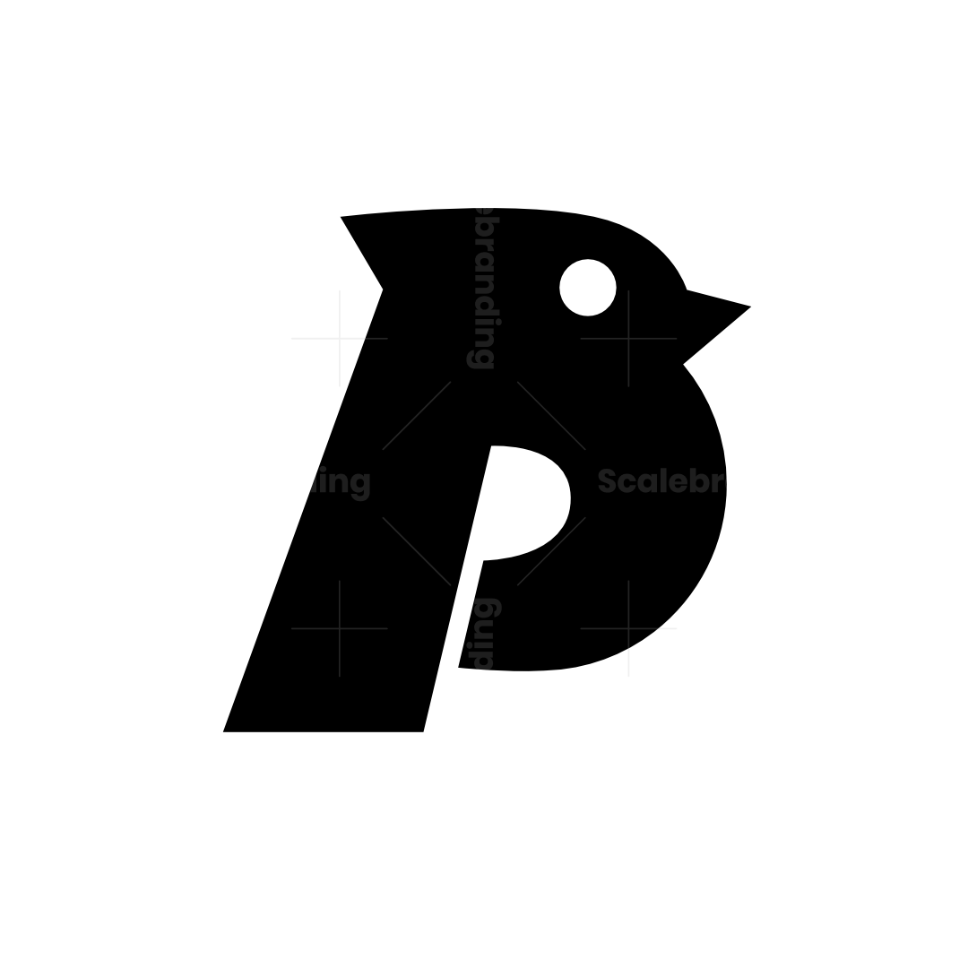 Simple Letter P bird logo | Scalebranding