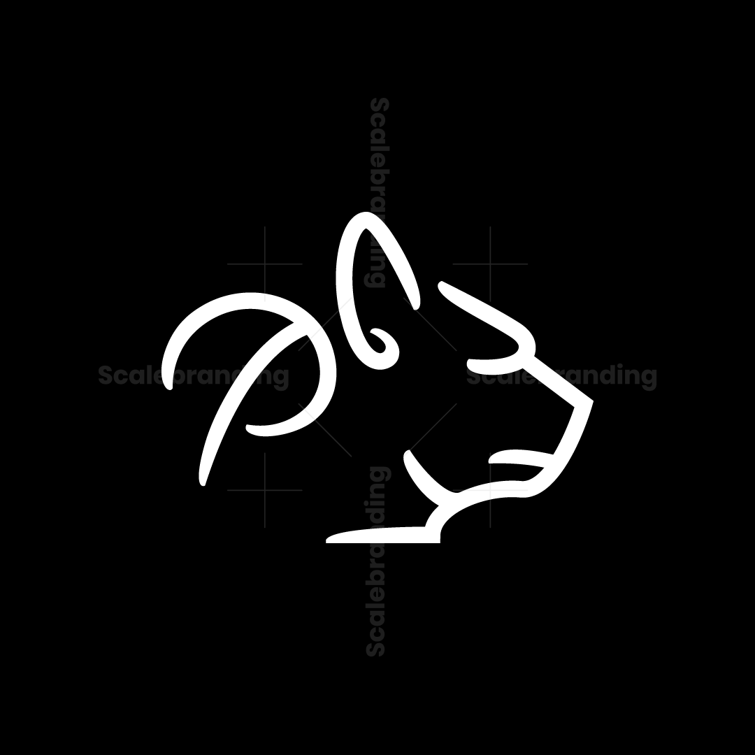 Pet Cat Logo Letter P Cat Logo | Scalebranding