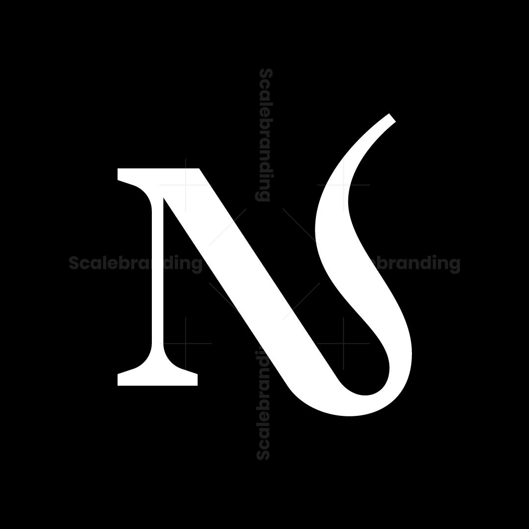 Serif Capital N Letter Logo | Scalebranding