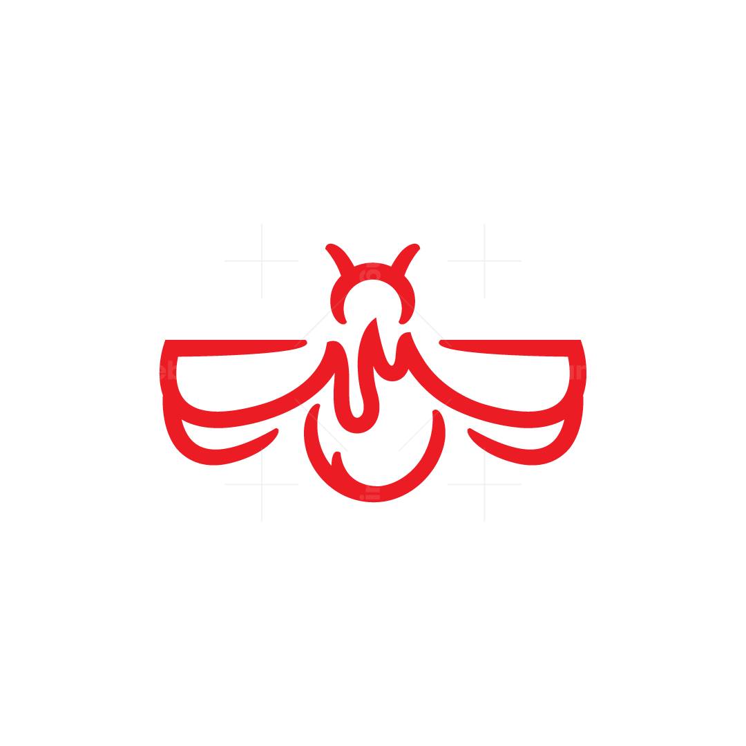 Flames Red Bee Logo Fire Bee Logo | Scalebranding