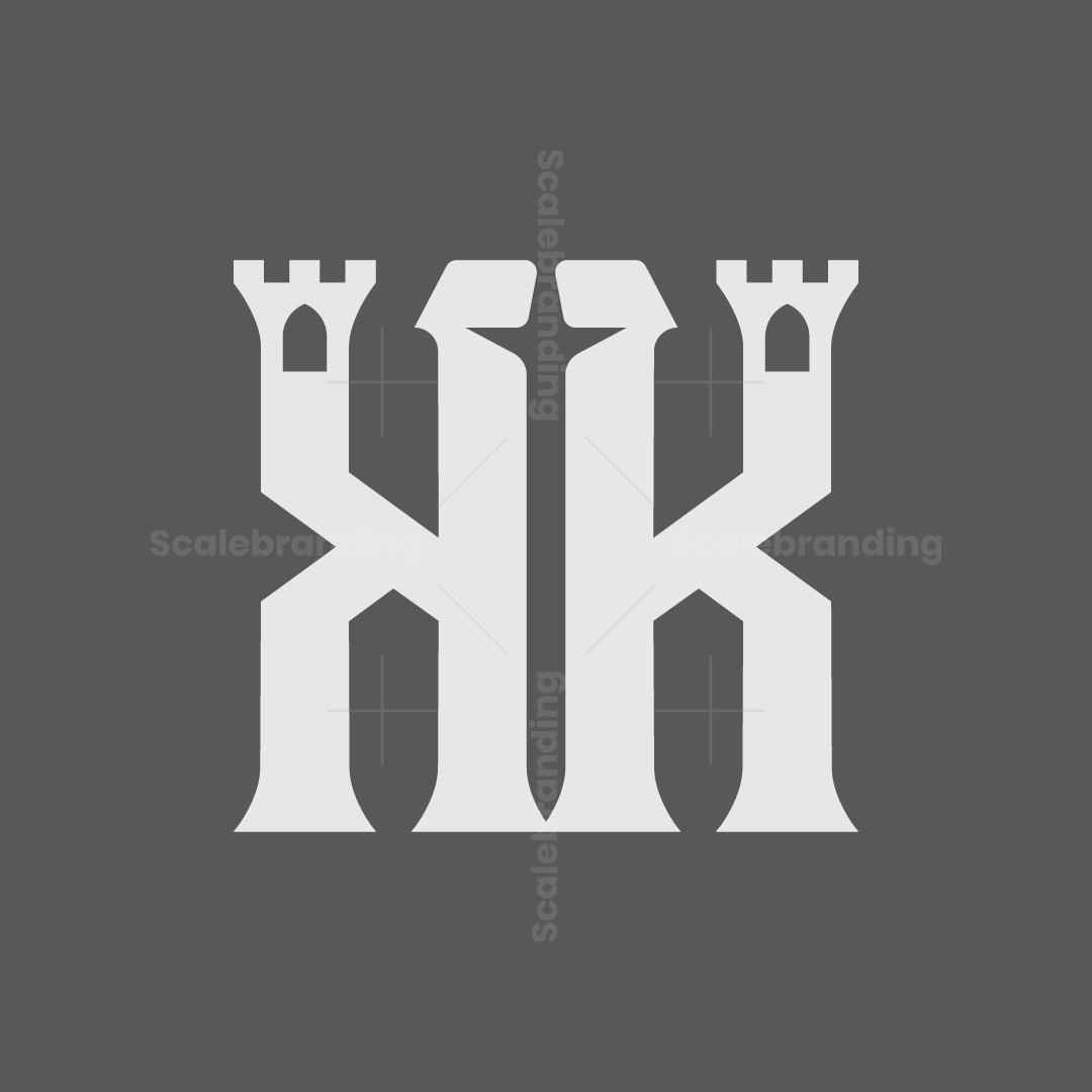 Letter KK Castle Logo | Scalebranding