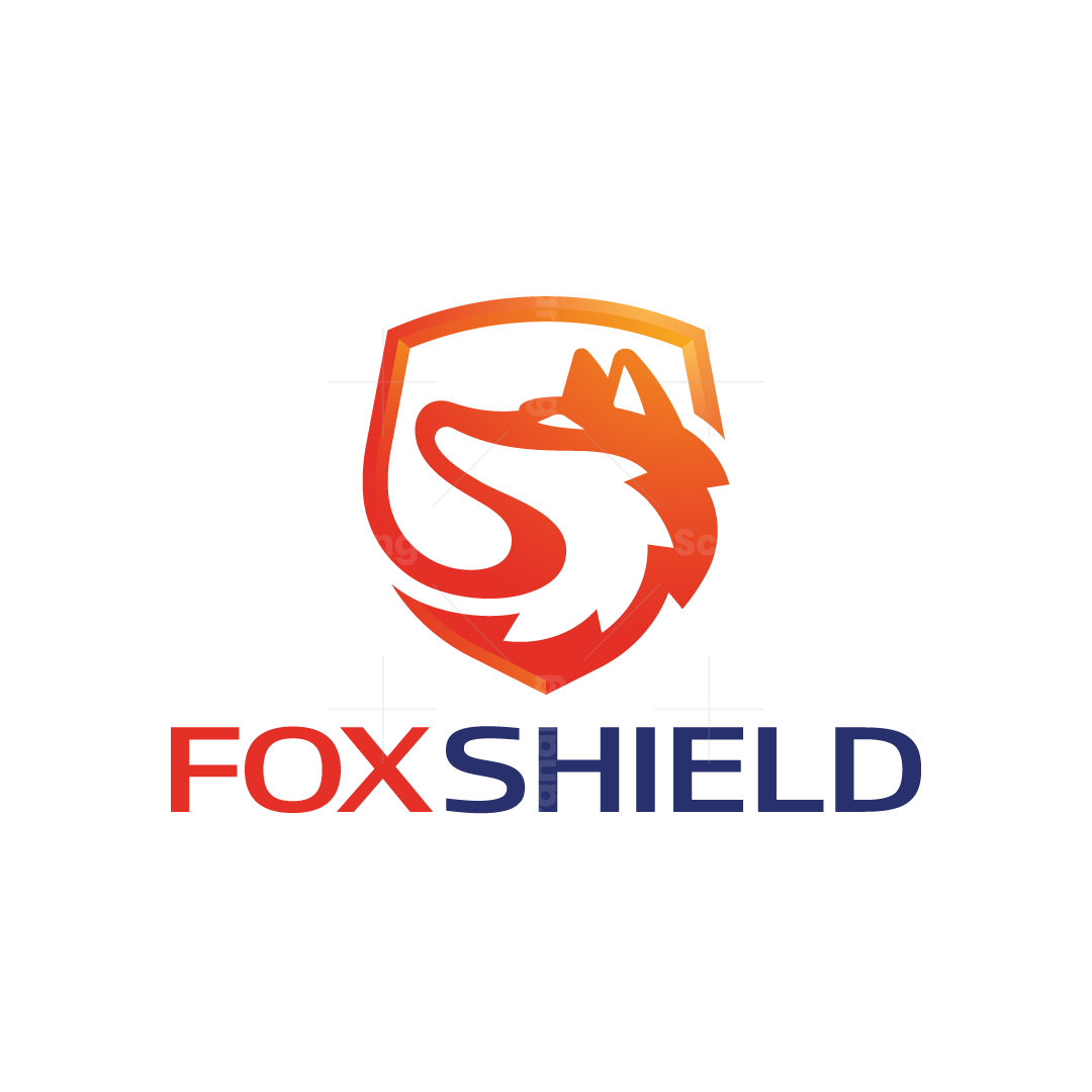 Dynamic Fox Shield Proud Logo | Scalebranding