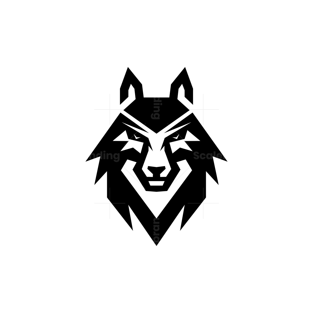Mad Alpha Wolf Head Logo | Scalebranding