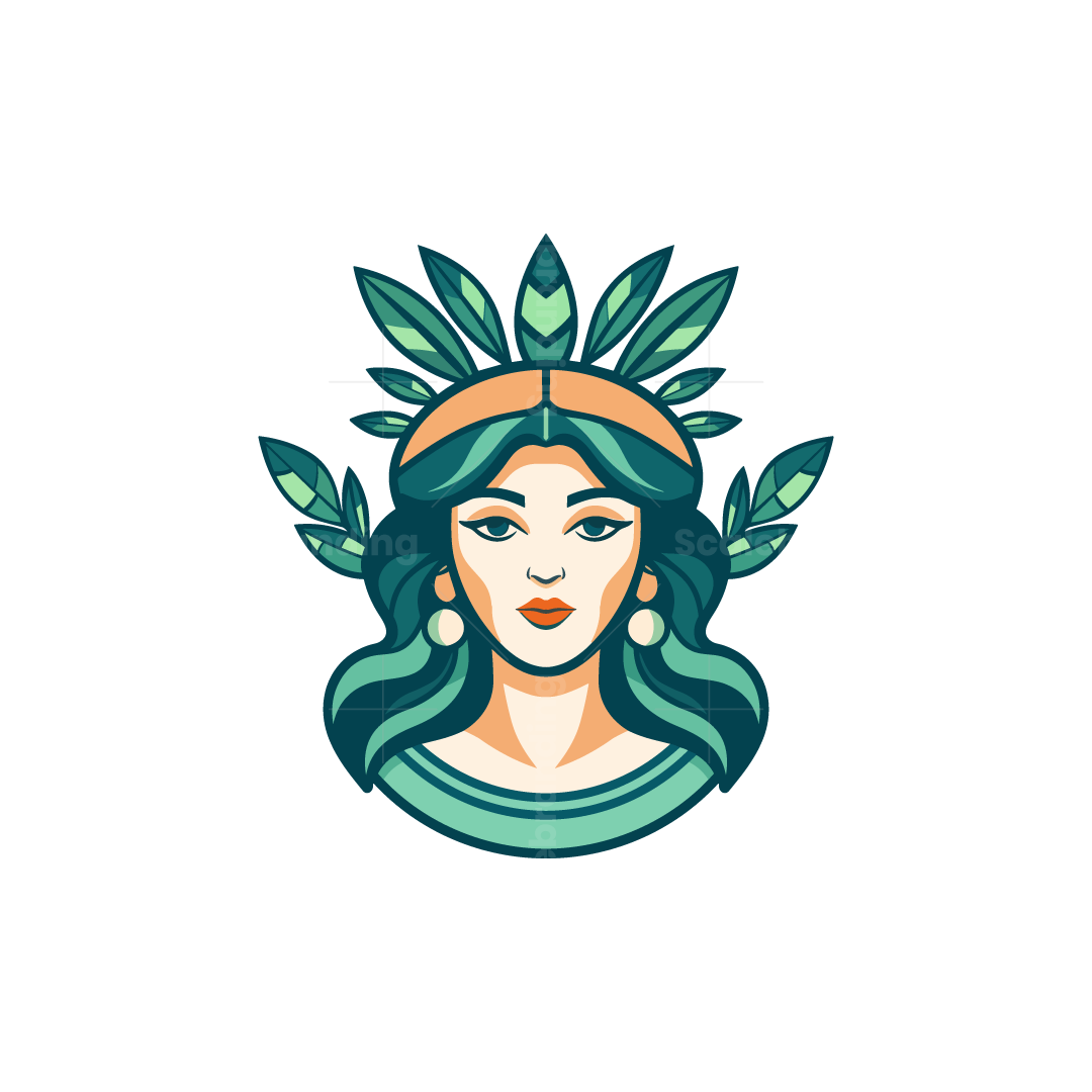 Greek Leaf Crown Logo
