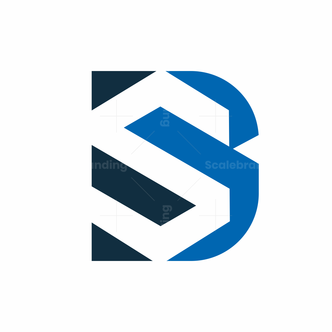 Letter B S or S B Monogram Logo | Scalebranding