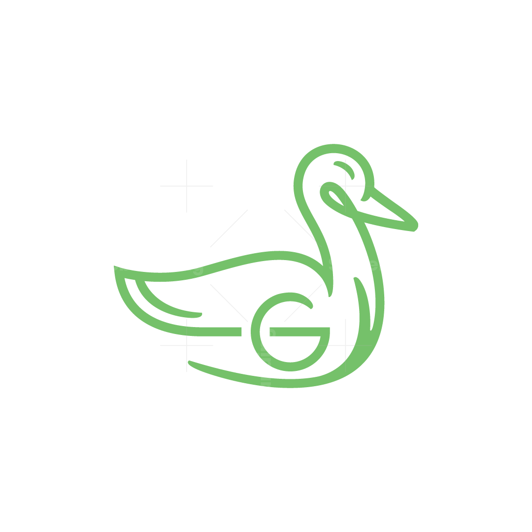 Letter G Green Duck Logo | Scalebranding