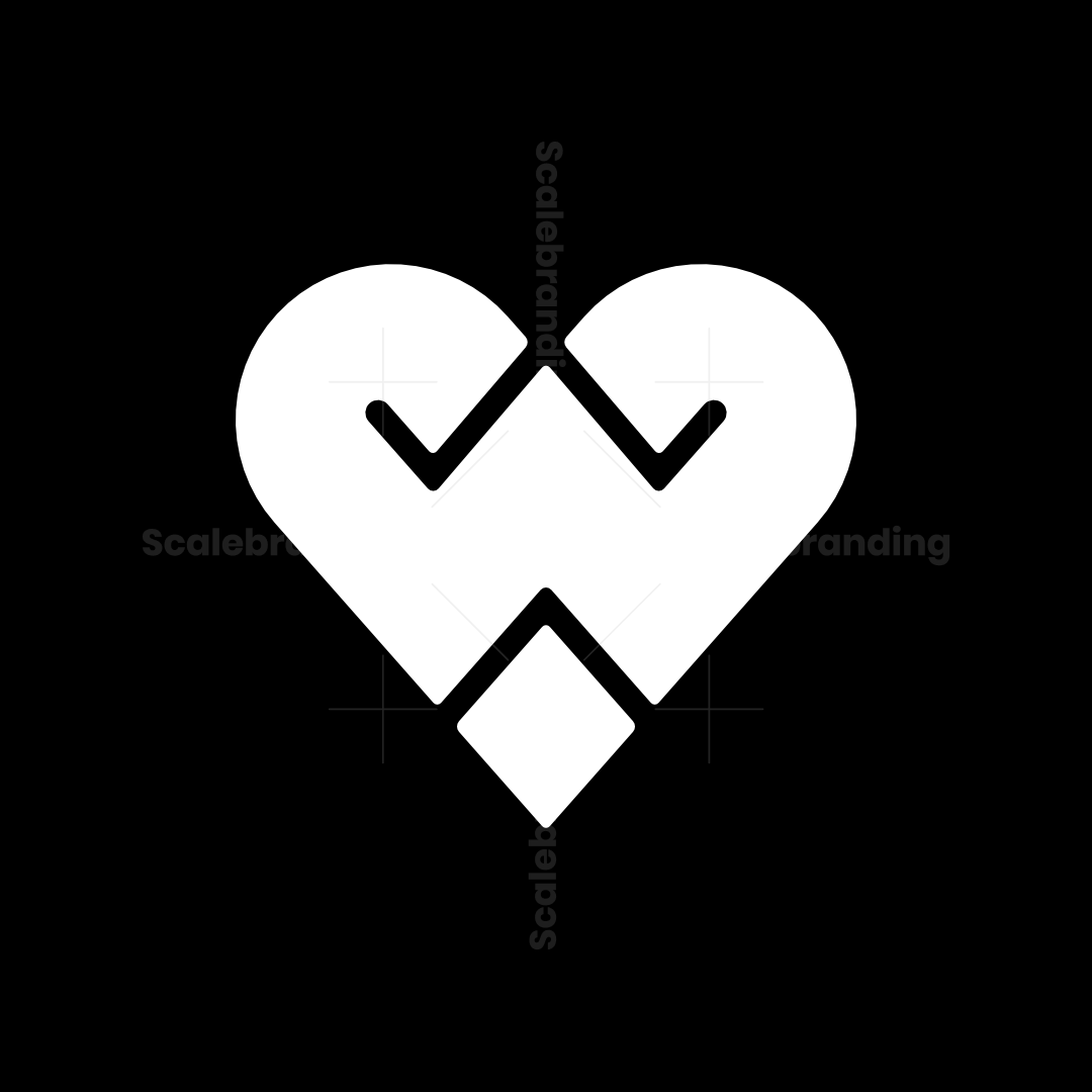 Simple letter w love logo | Scalebranding