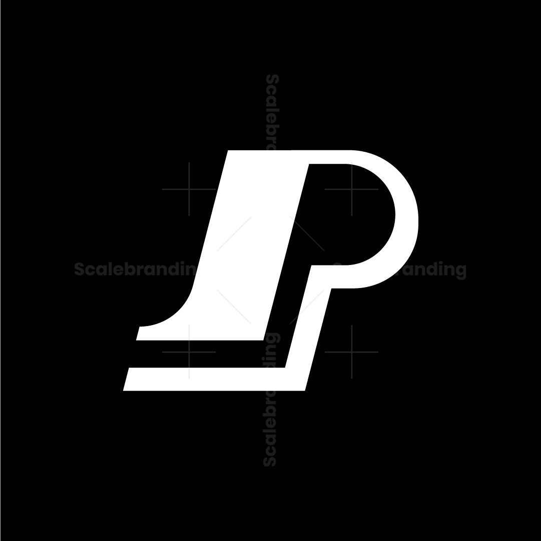 Black Letter P Logo P Letter Company Logo Minimal Design Stock
