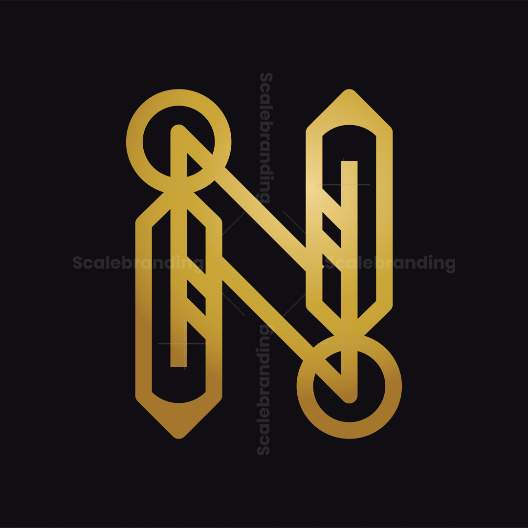 Letter N Geometric Logo | Scalebranding
