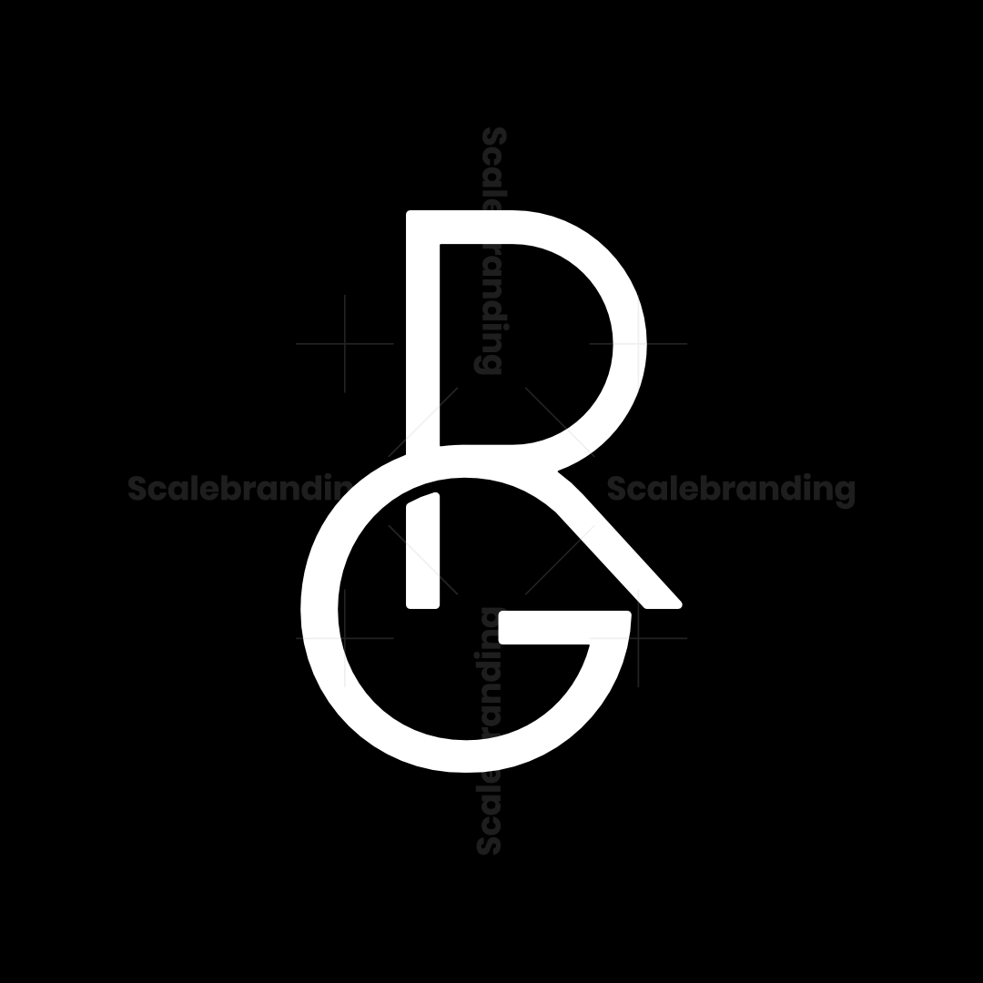 Letter RG Initial GR Monoline Logo | Scalebranding