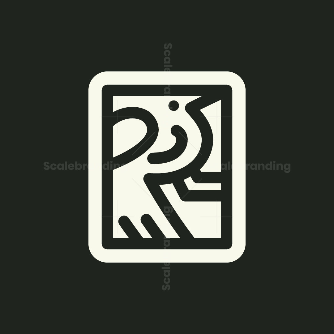 Luxury bird in square logo | Scalebranding